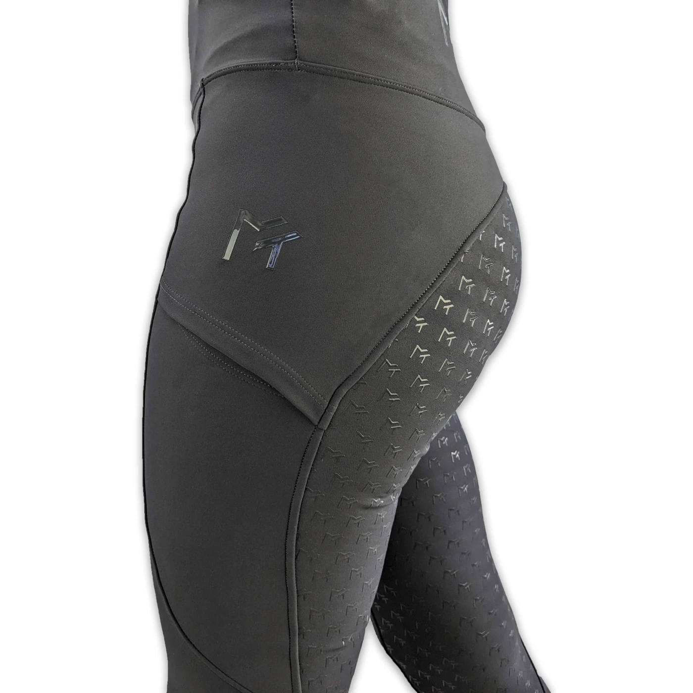 Dark Grey Compression Riding Tights | Mac Tack